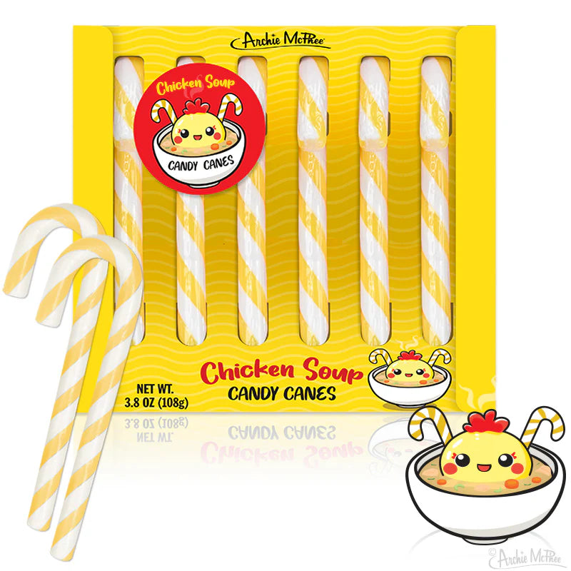 Archie McPhee Chicken Soup Candy Canes — National Mustard Museum