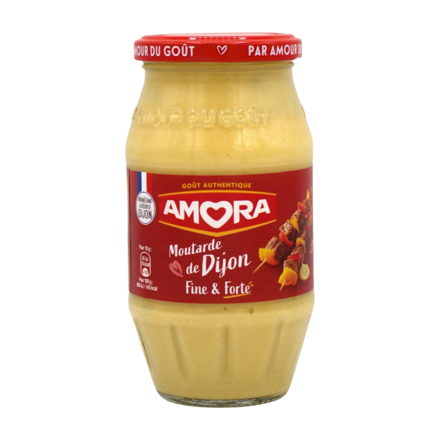 Amora Dijon Mustard (430 g Glass Jar) — National Mustard Museum
