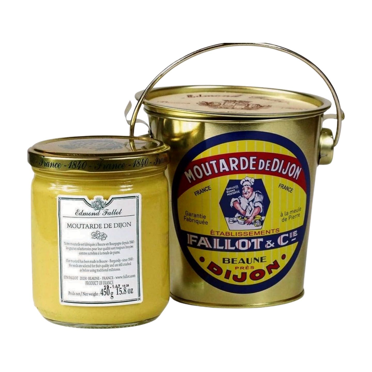 Edmond Fallot Dijon Mustard in Tin Pail — National Mustard Museum