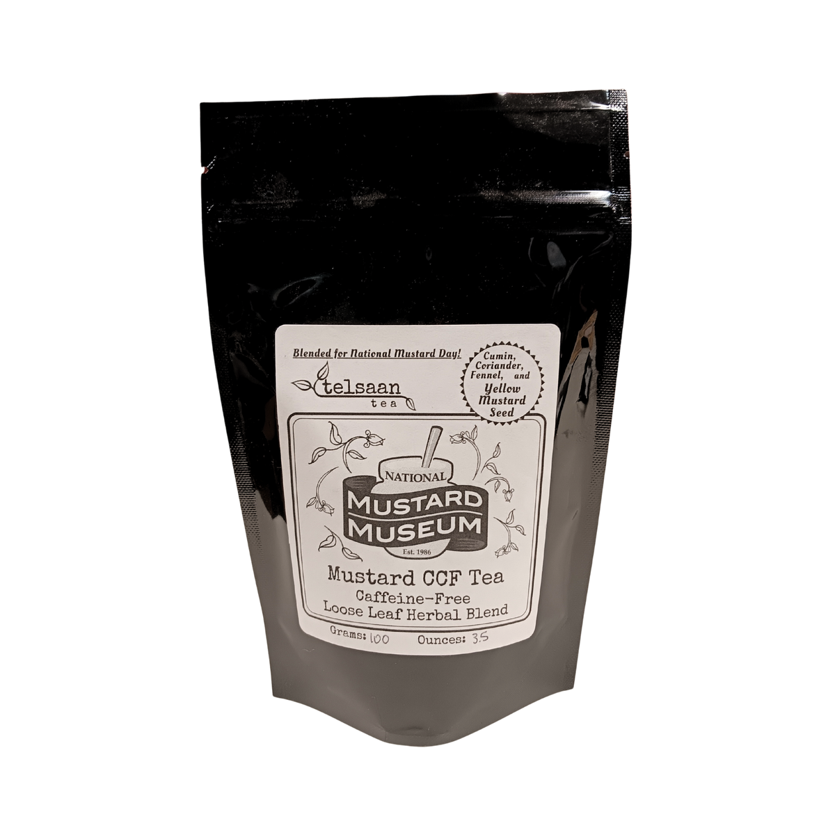 Telsaan Tea Mustard CCF Tea — National Mustard Museum