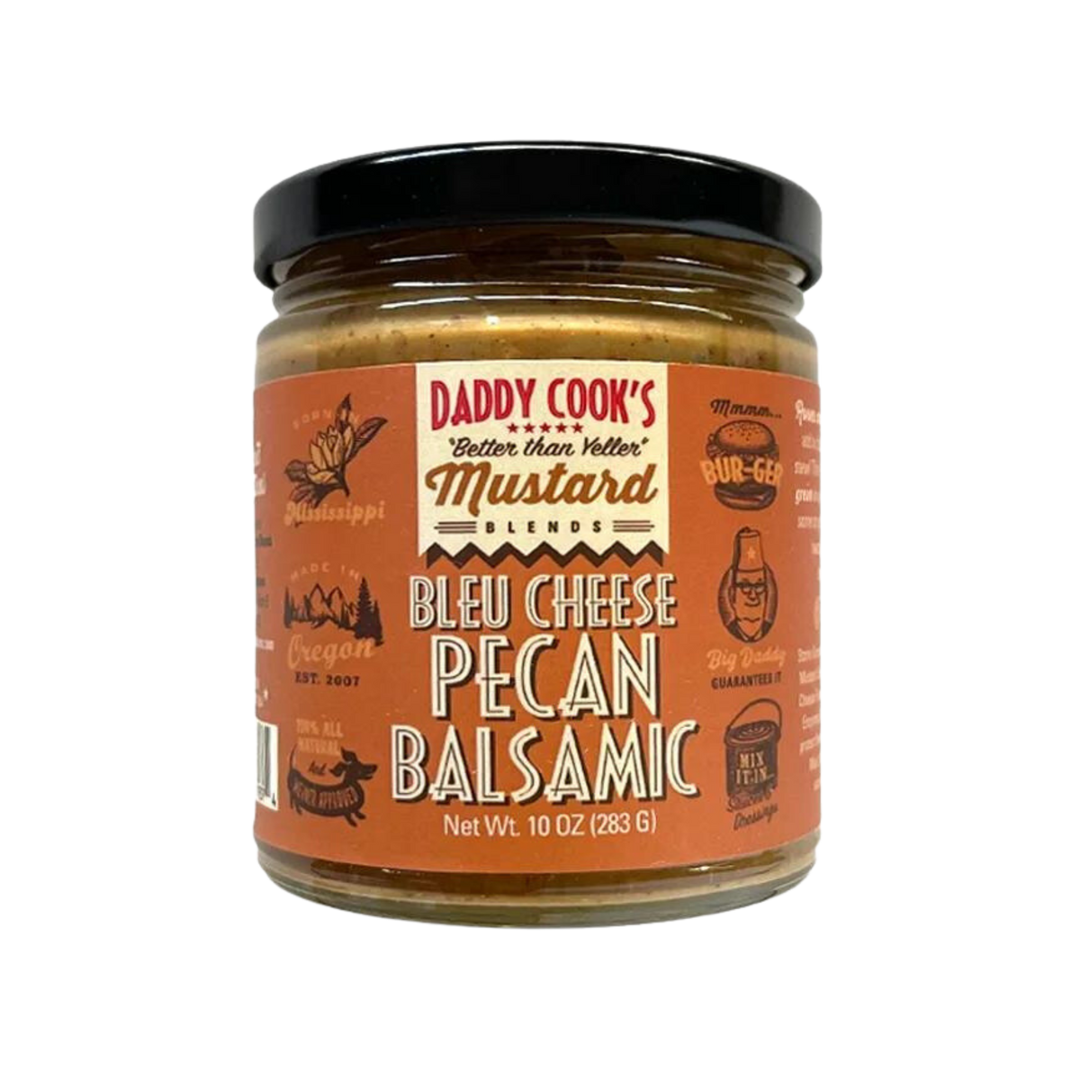 Daddy Cook's Bleu Cheese Pecan Balsamic Mustard — National Mustard Museum