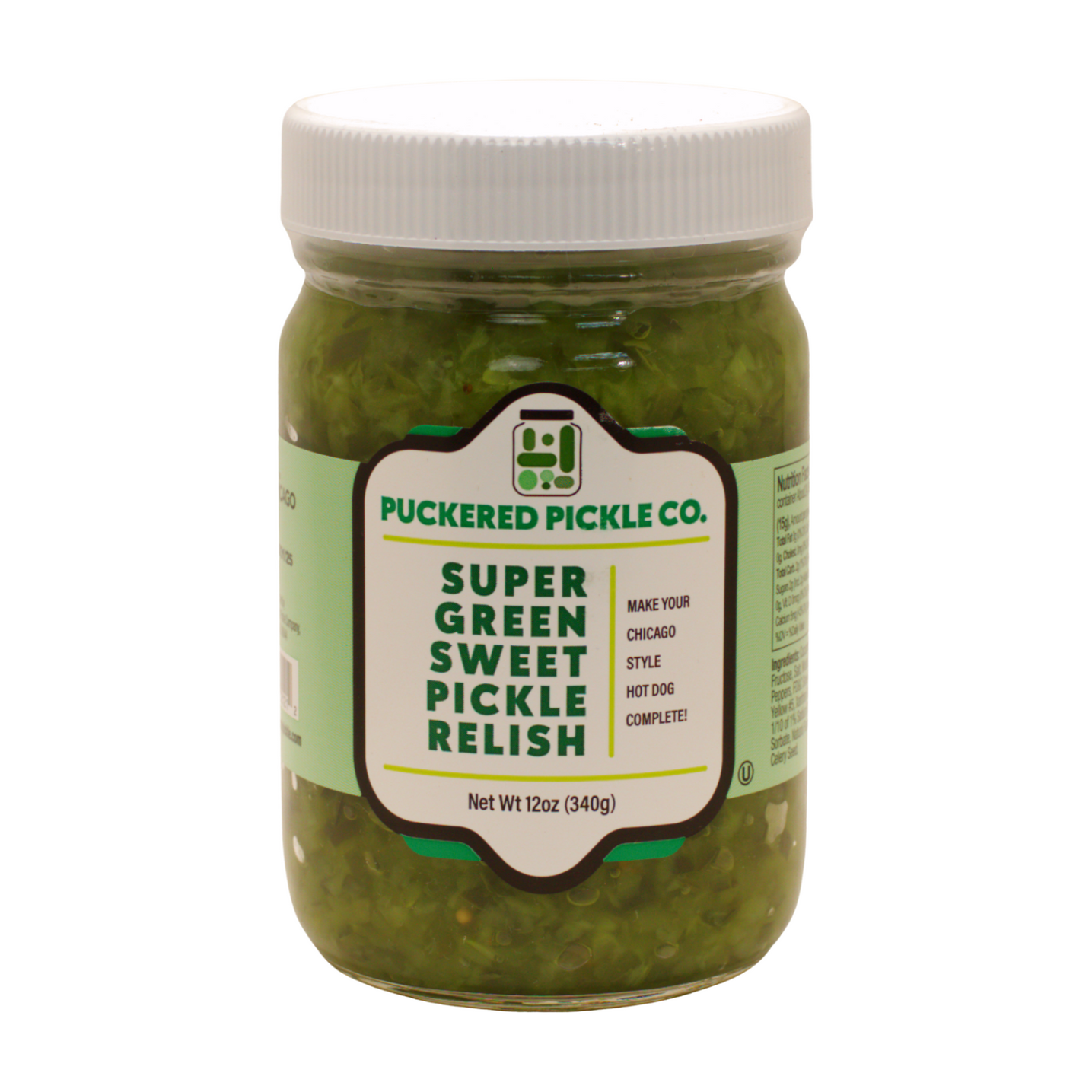 Puckered Pickle Co. Super Green Sweet Pickle Relish — National Mustard ...